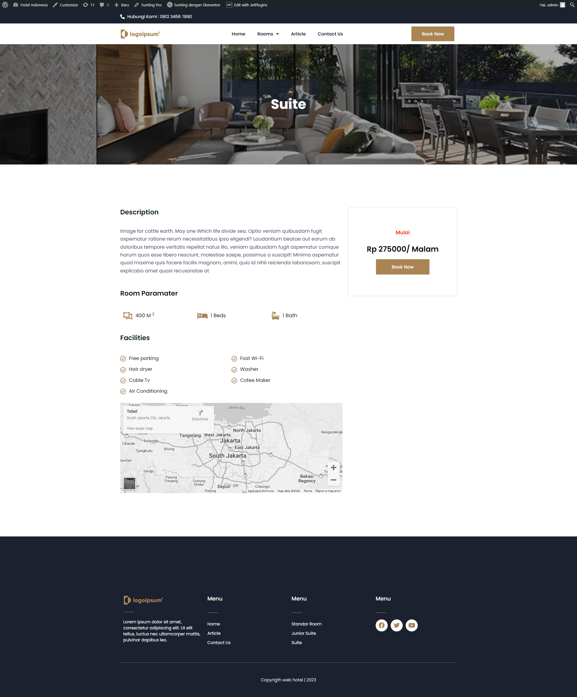 Kursus Wordpress Membuat Website Booking Hotel Kursus Wordpress